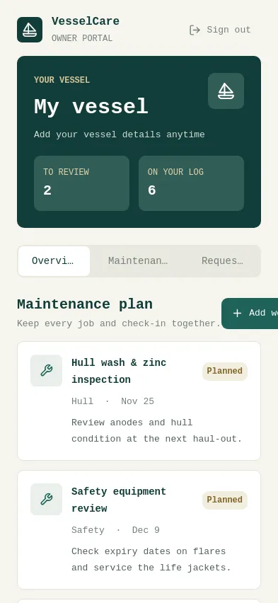 VesselCare Manager