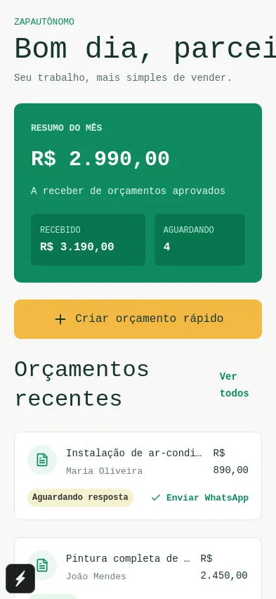 AdiantaZapAutônomo  App