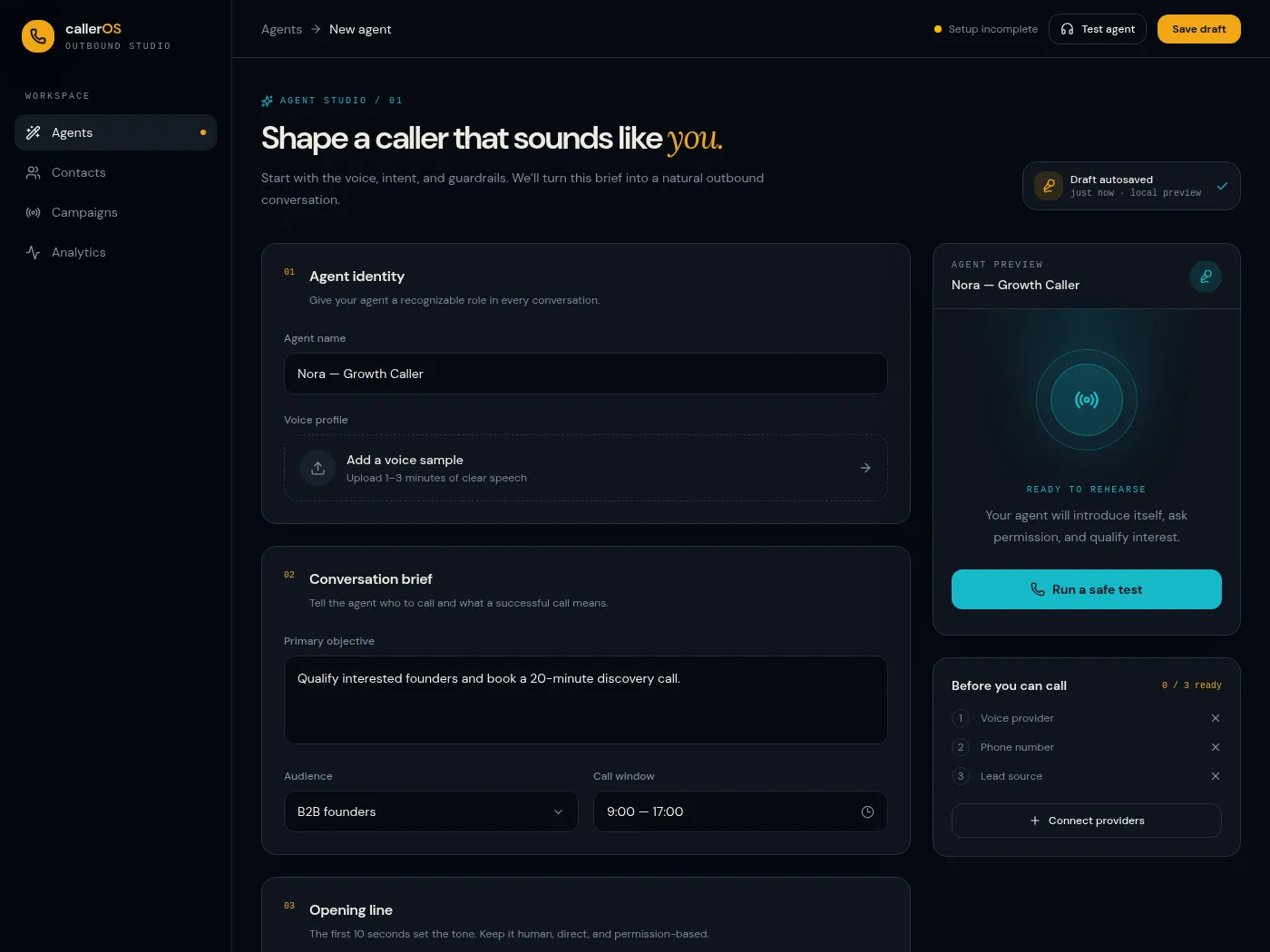 Voice AI Caller Agent