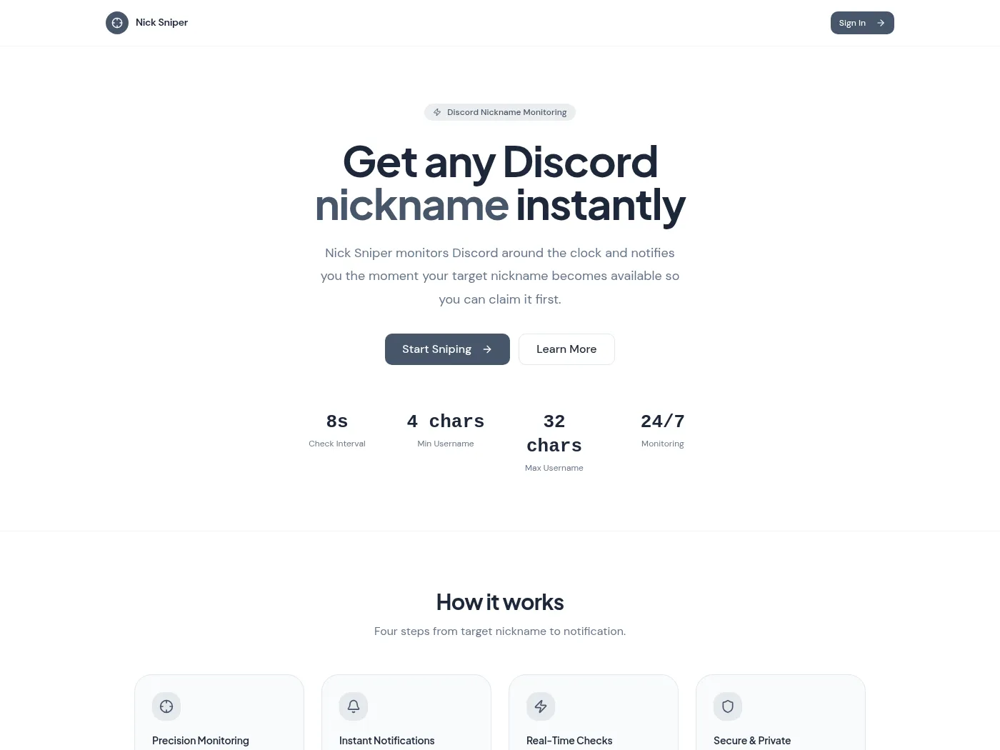 Discord Nickname Sniper
