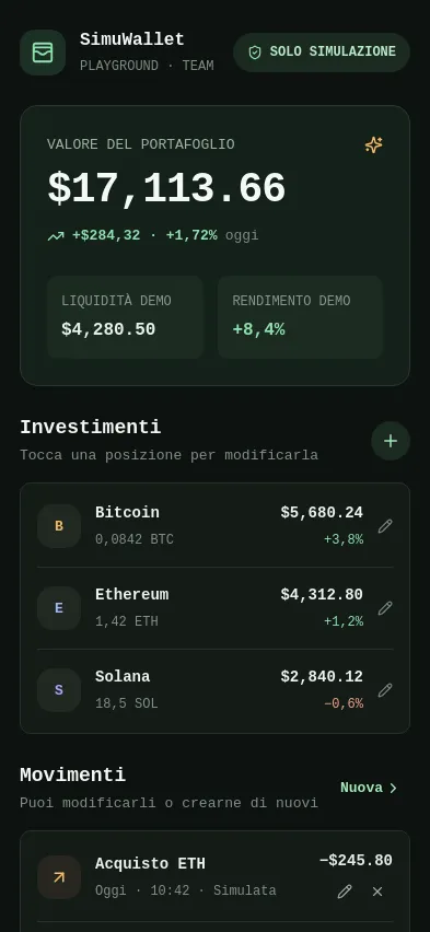 SimuWallet Playground