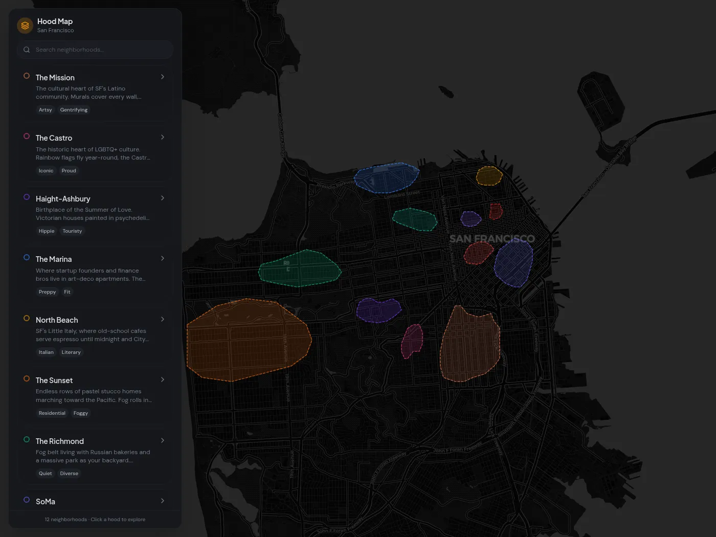 HoodMap Explorer