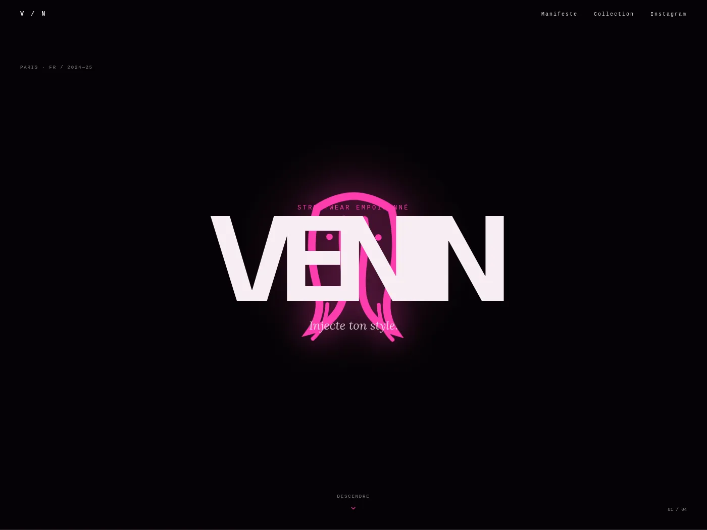 Venin Streetwear Site