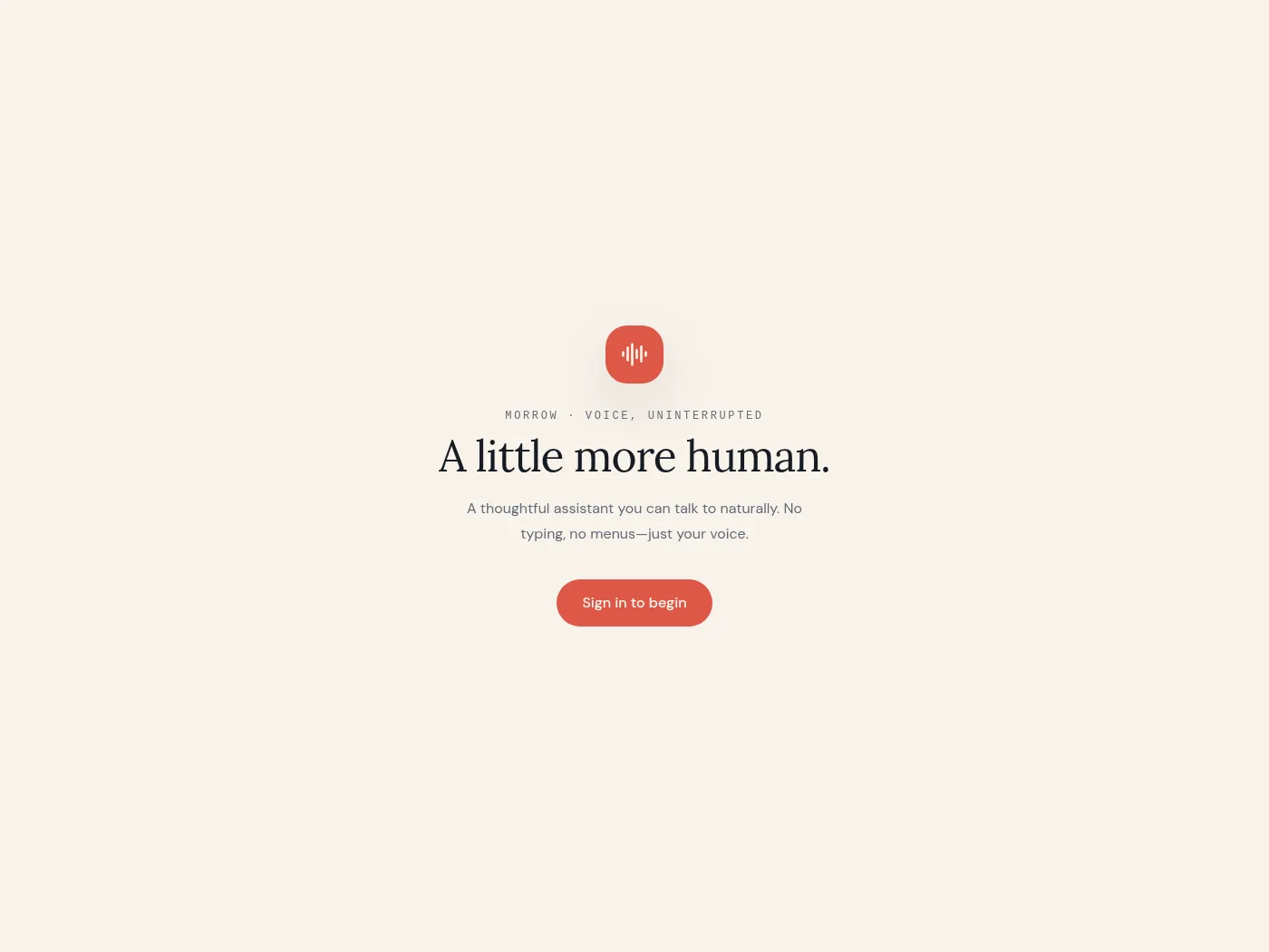 Voice-First AI Assistant