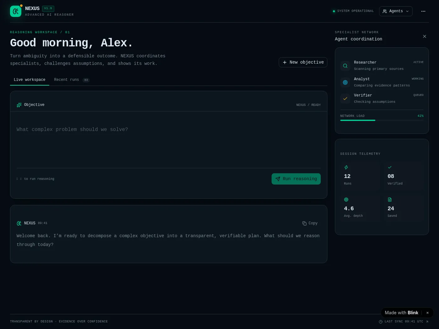 NEXUS: Advanced AI Reasoner
