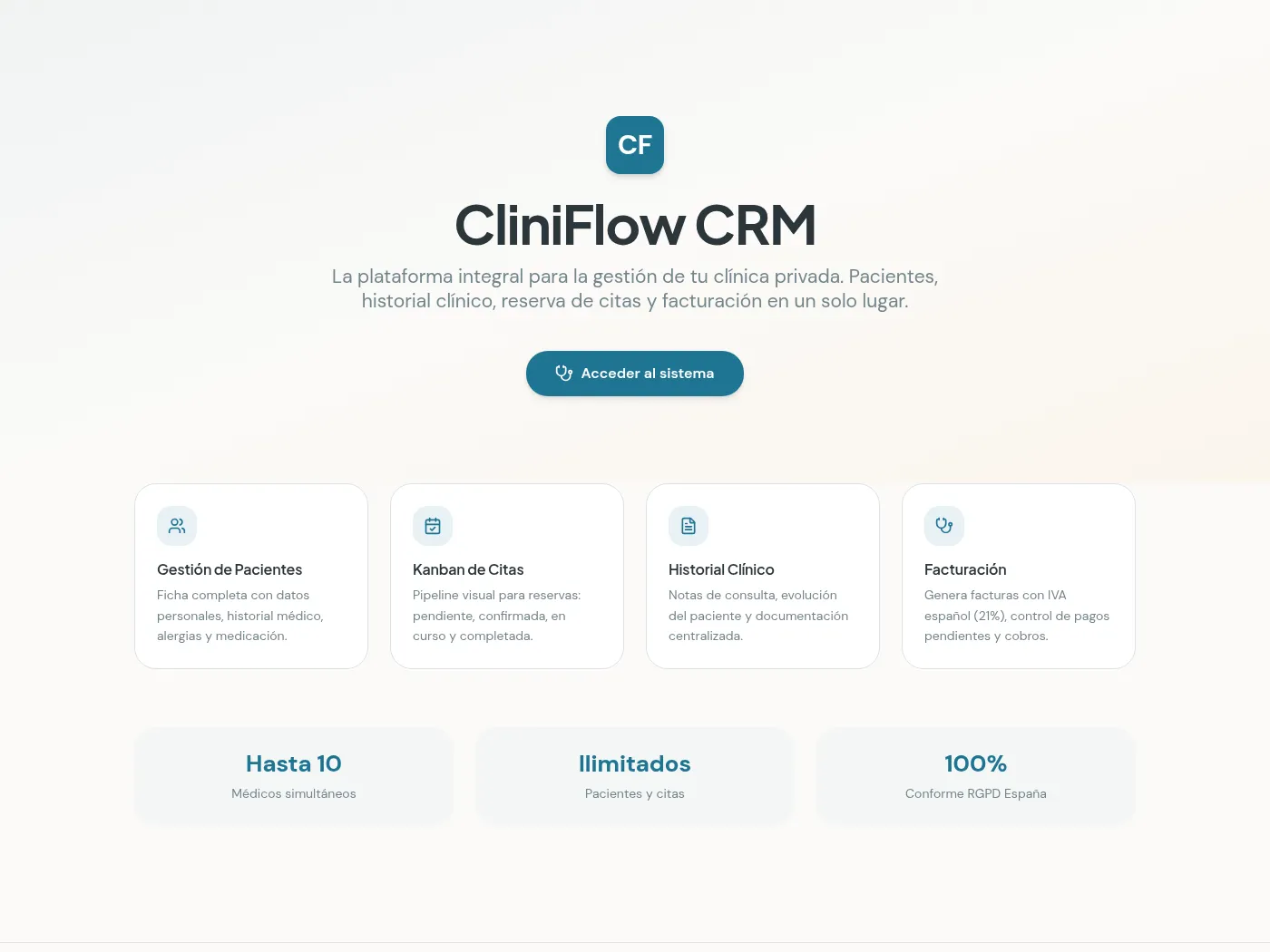 CliniFlow CRM