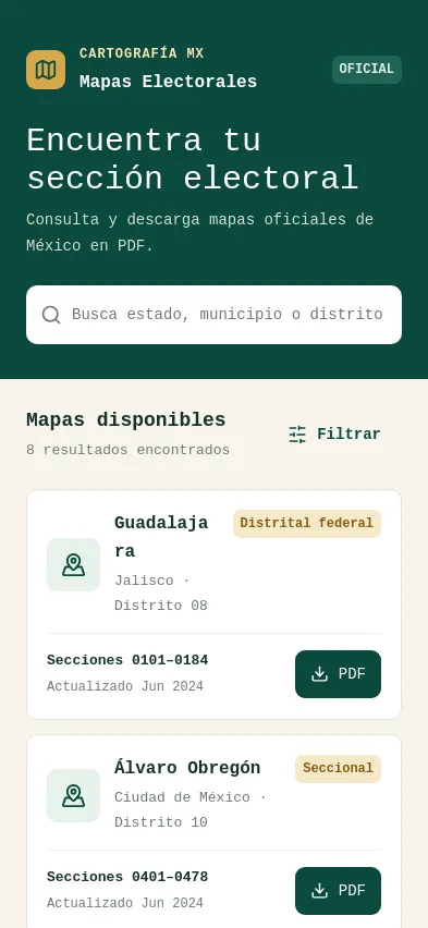 Mapas Electorales MX