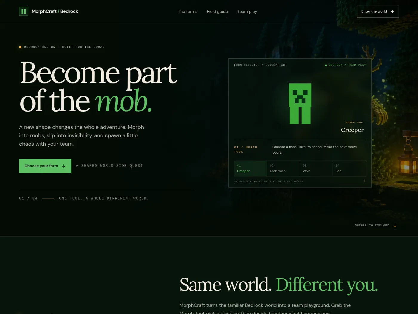 MorphCraft Mod