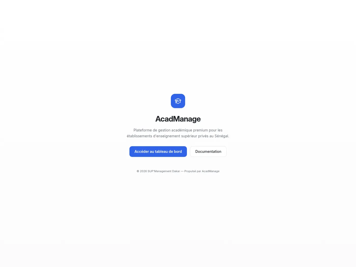 AcadManage SaaS UI
