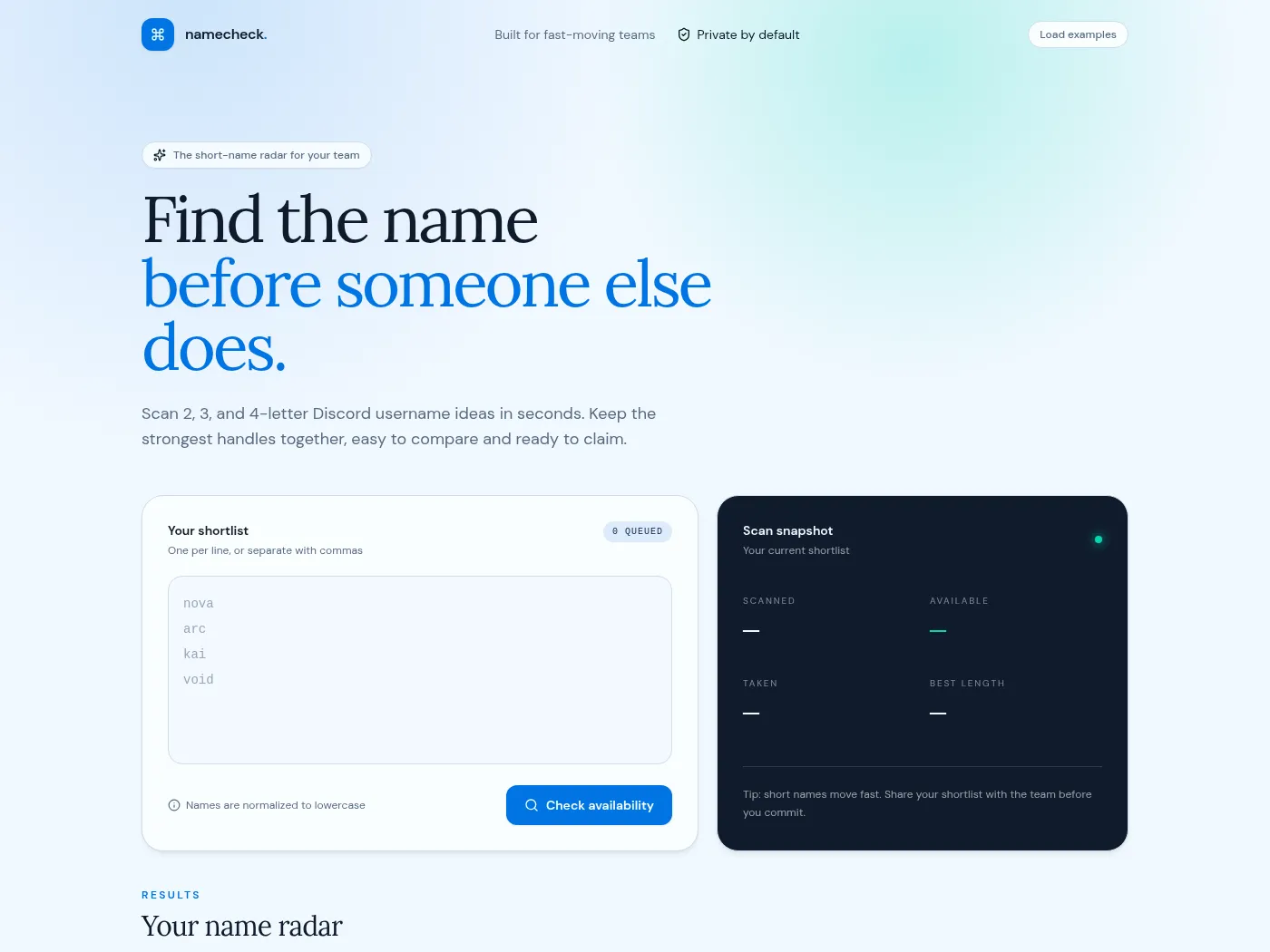Discord Name Checker