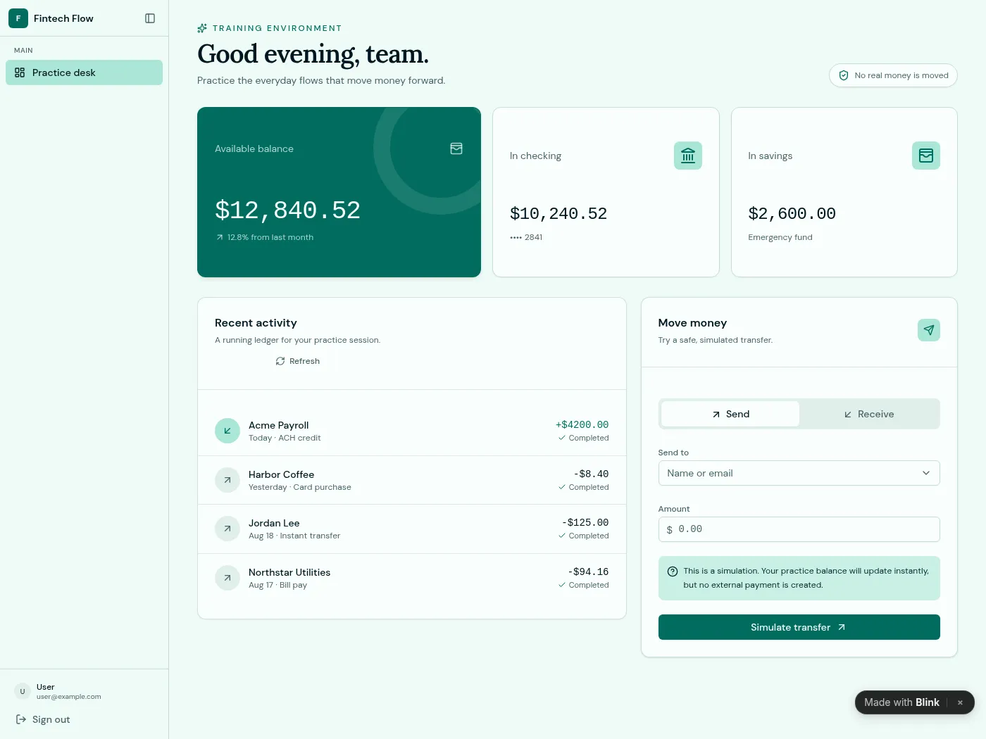 Fintech Flow Simulator