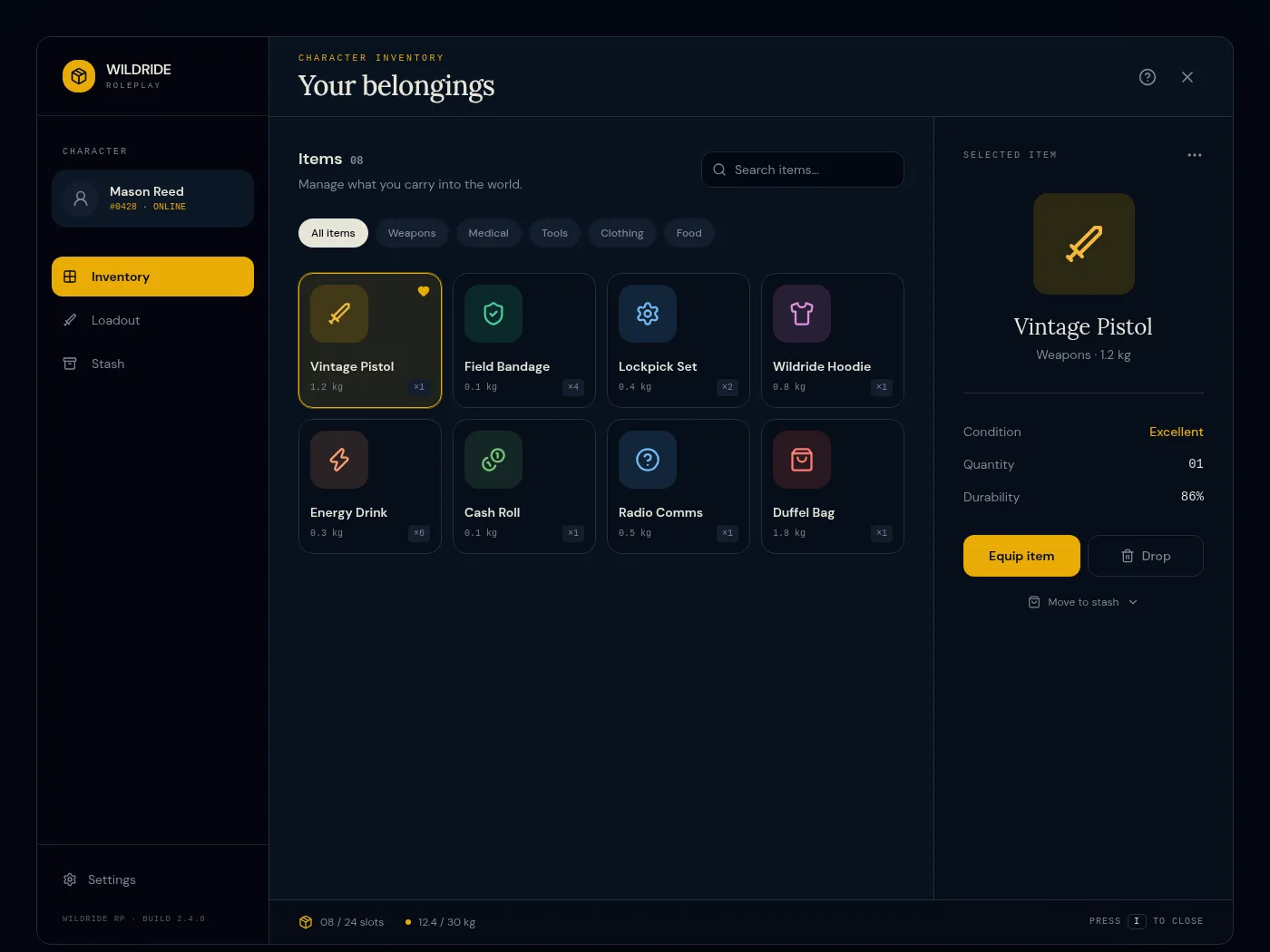 Ox Inventory UI Revamp