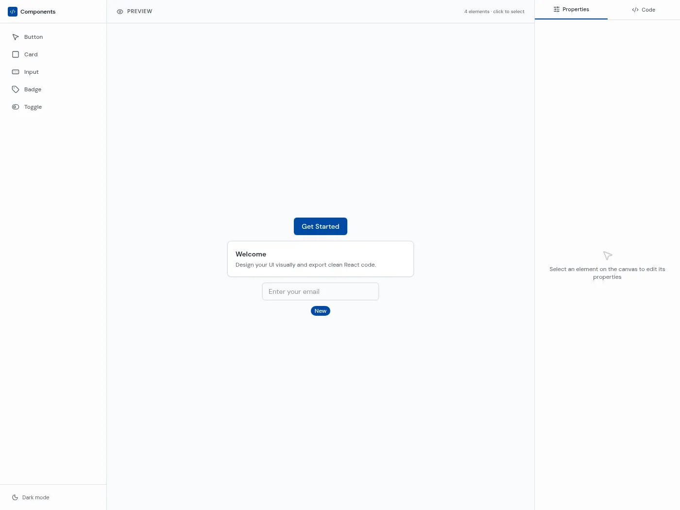 Code UI Builder