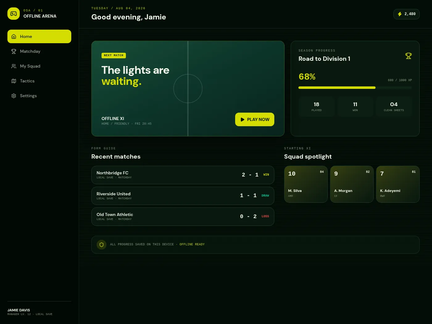 Offline Soccer Arena