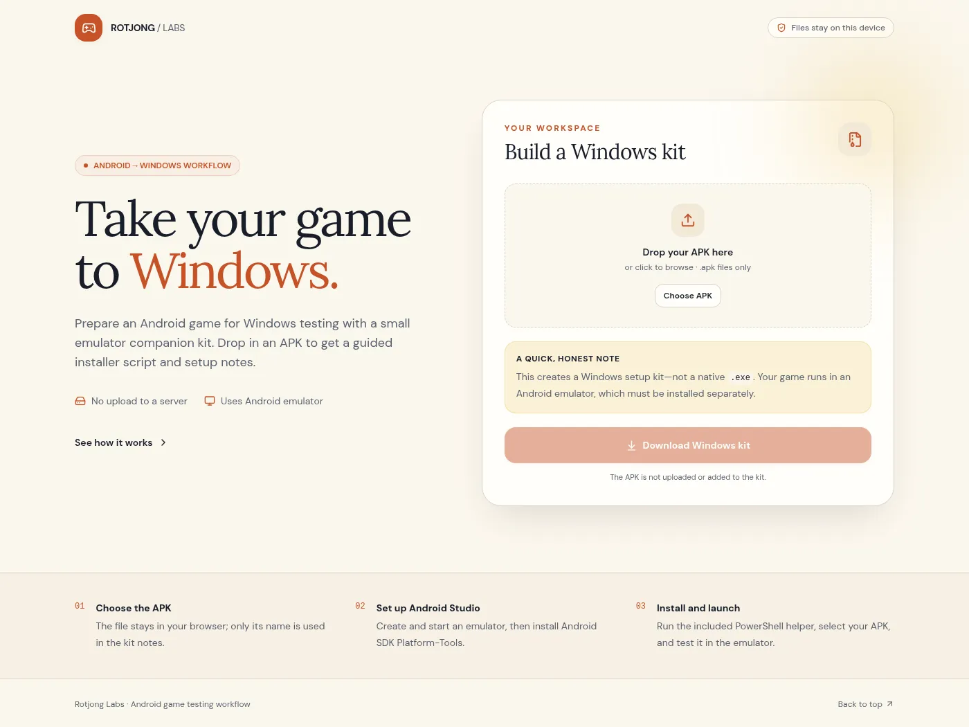 APK2EXE Web Converter