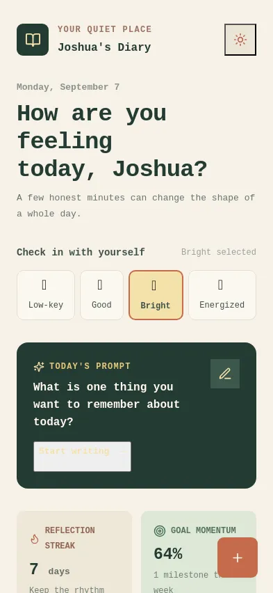 Joshua's Diary