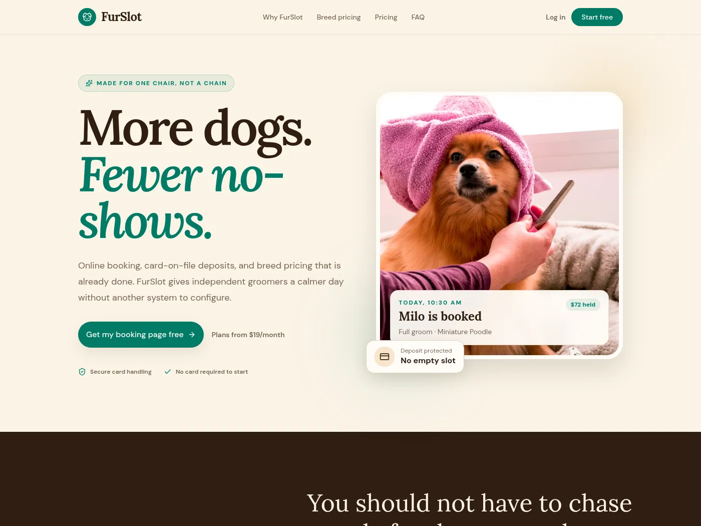 FurSlot Groomer Web App