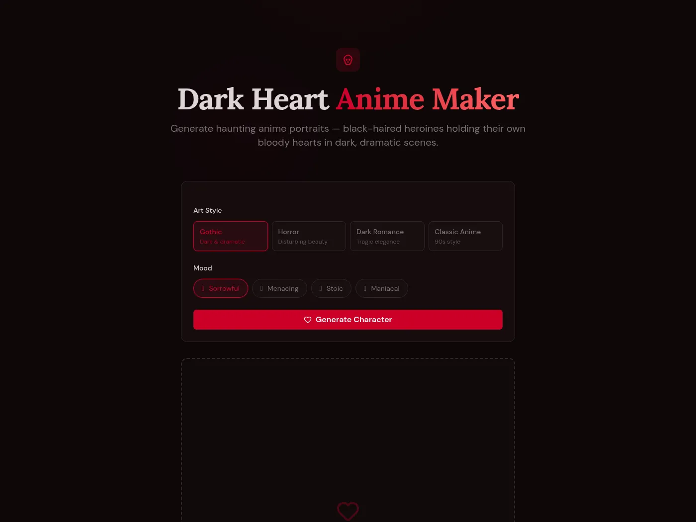 Dark Heart Anime Maker