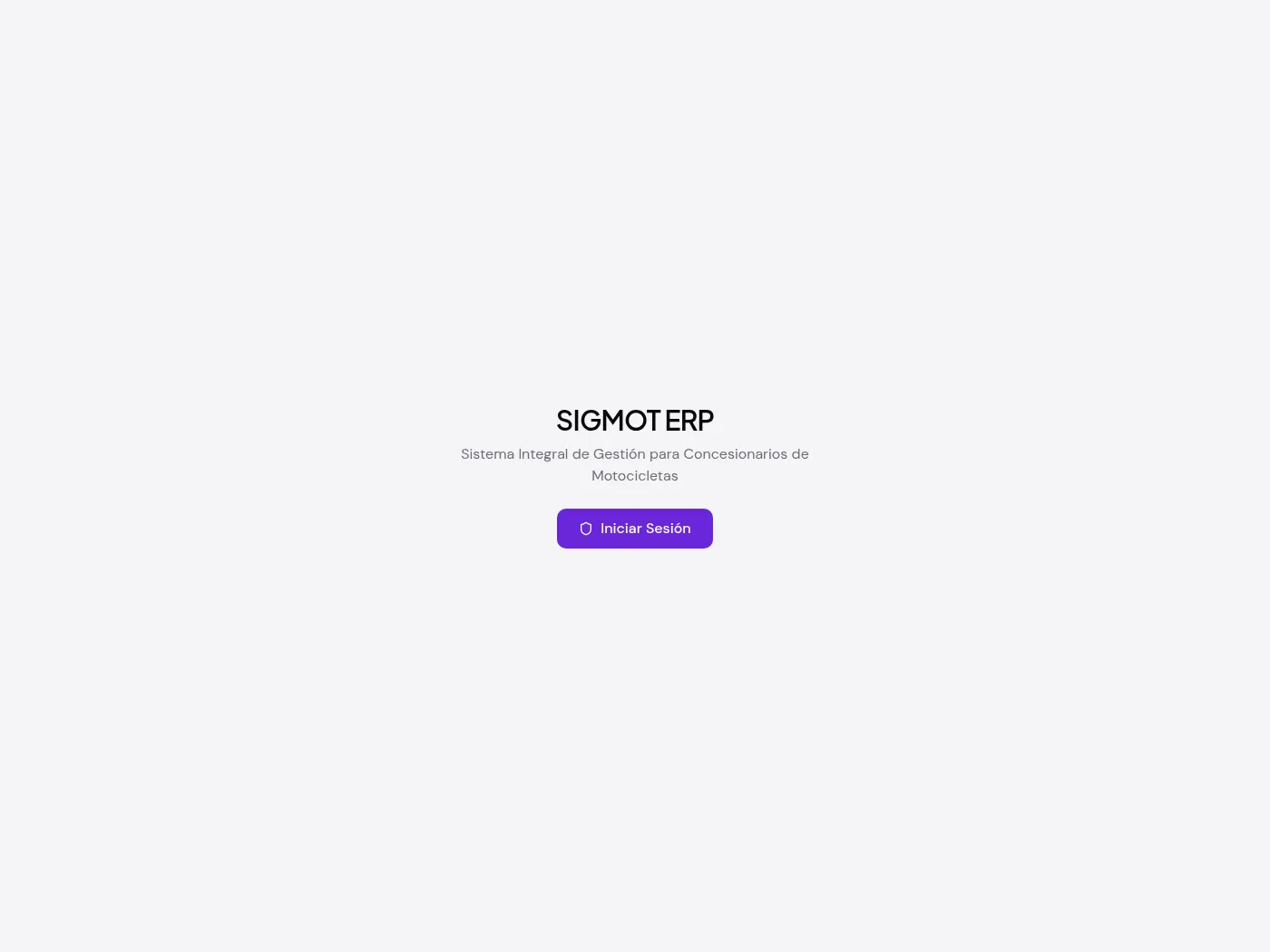 SIGMOT Moto Dealer ERP