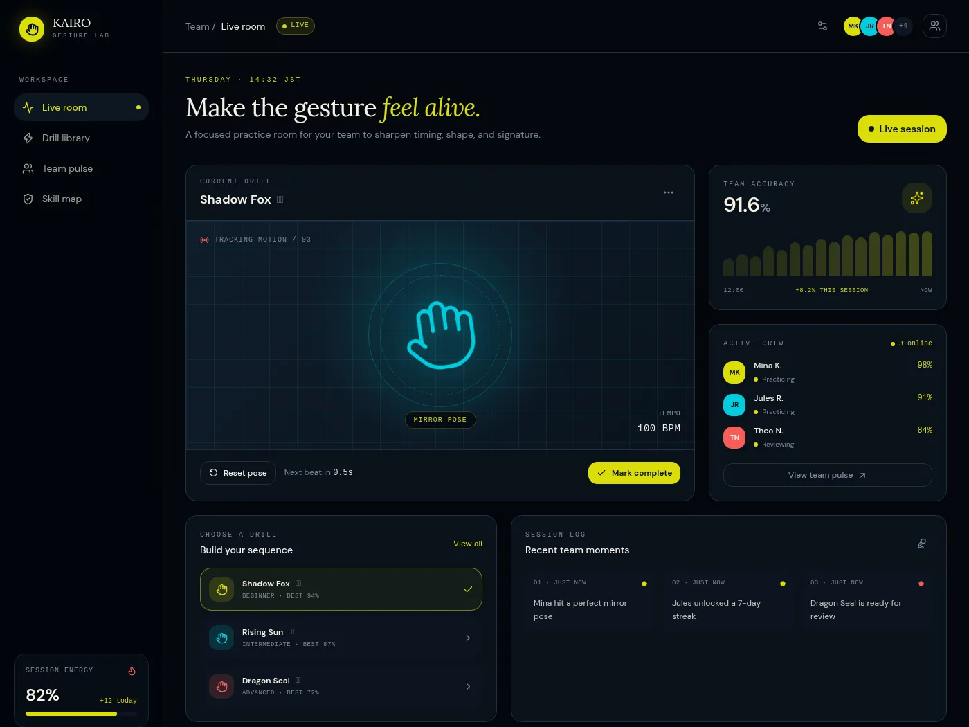 Anime Gesture Tracker