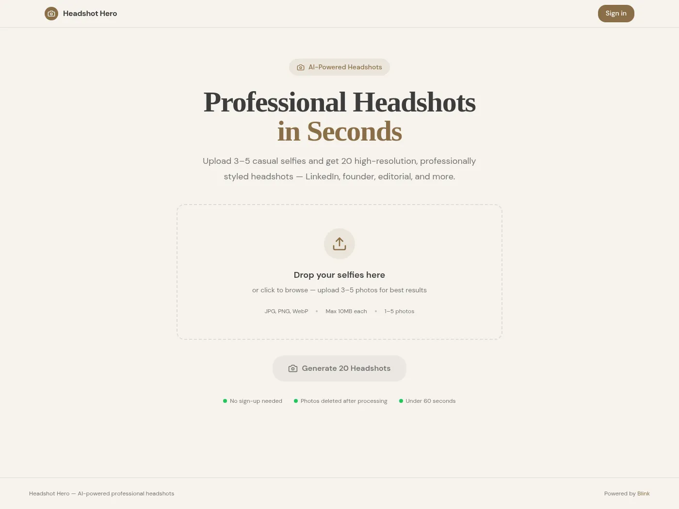 Headshot Hero