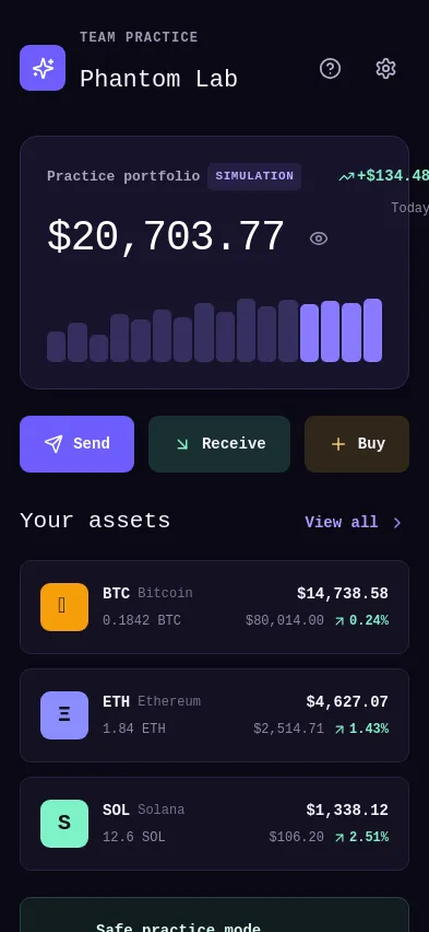 Phantom Wallet Simulator