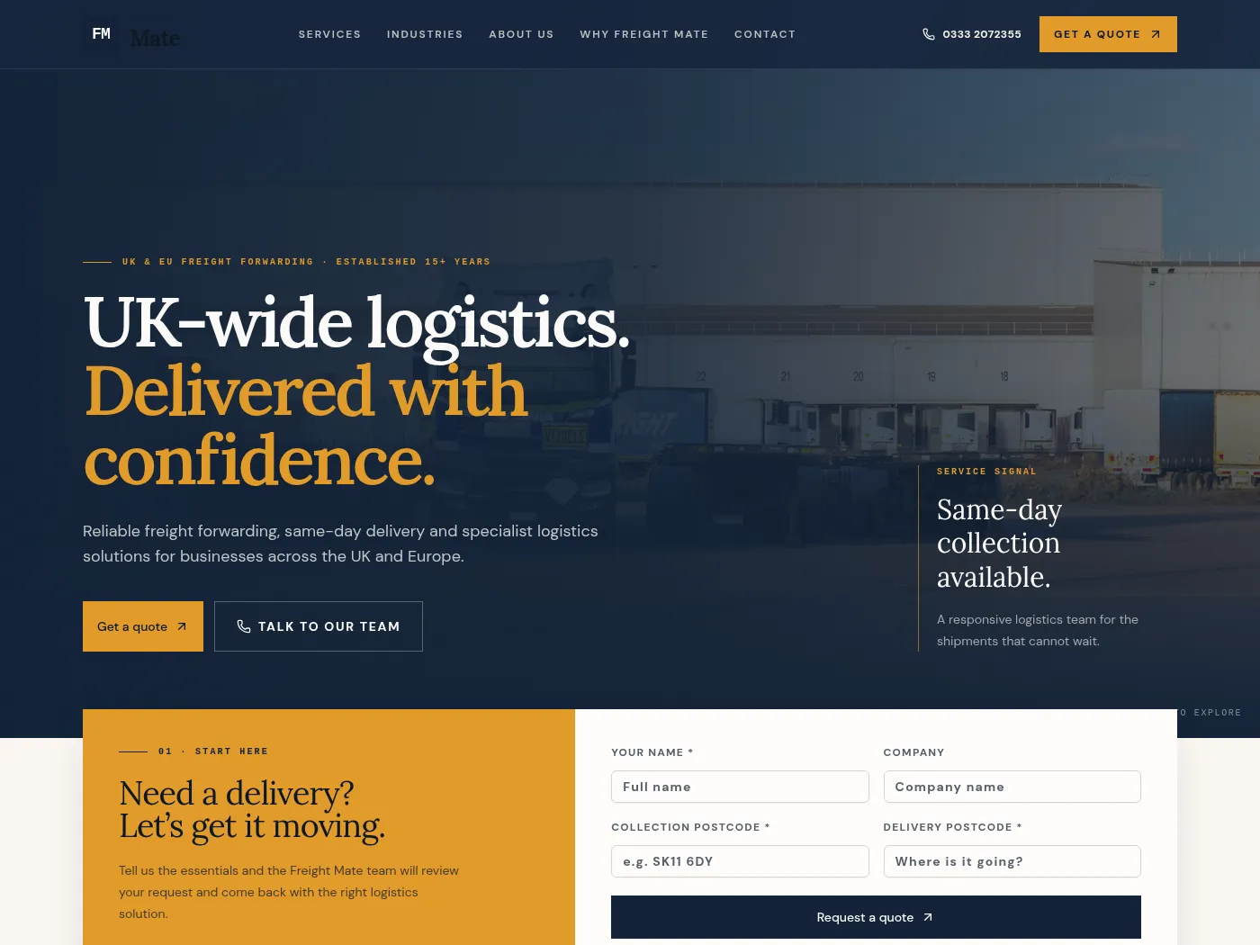 Freight Mate Premium Website