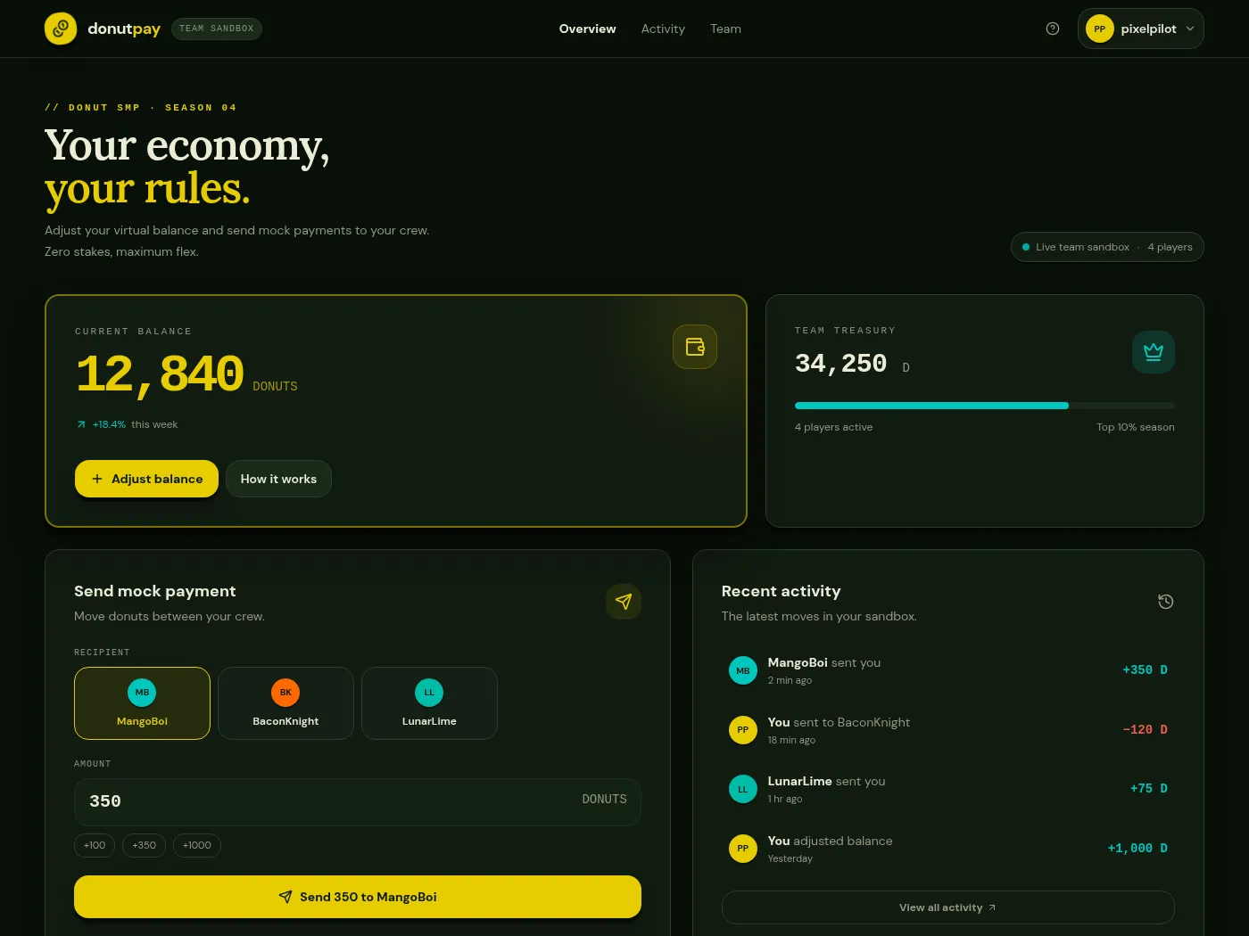 Donut Pay Playground