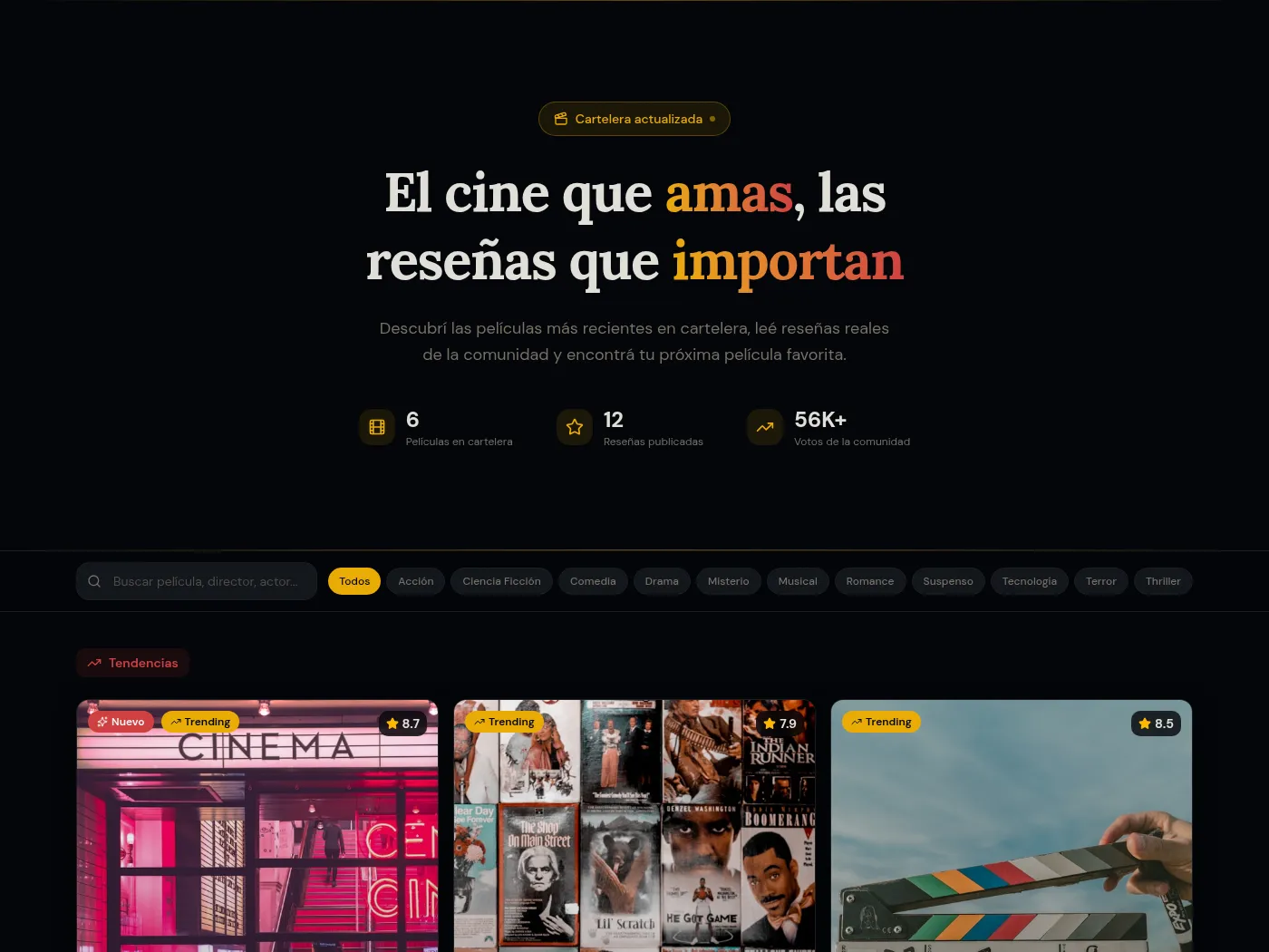 Cartelera Review Hub