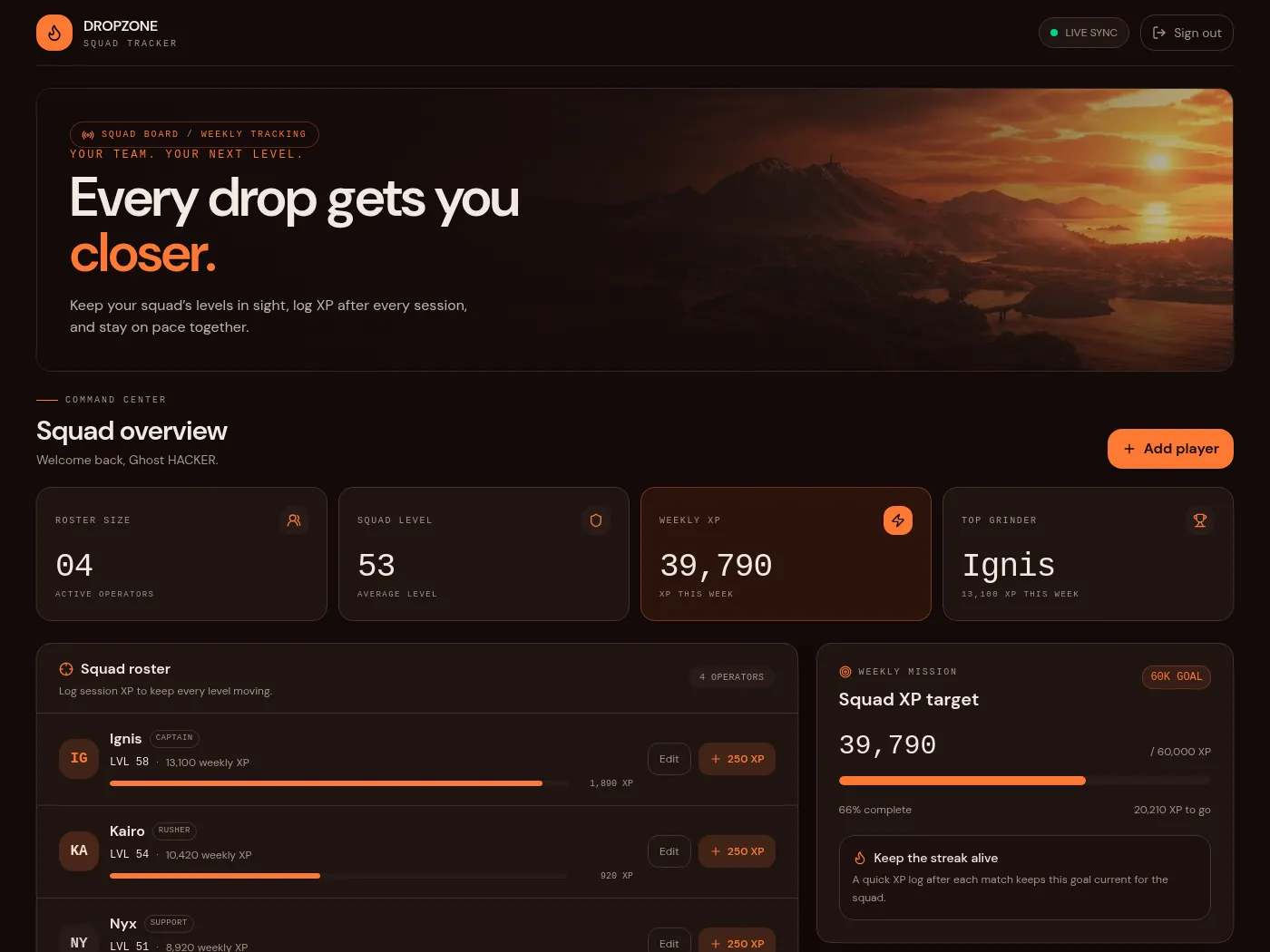 Free Fire Squad Tracker