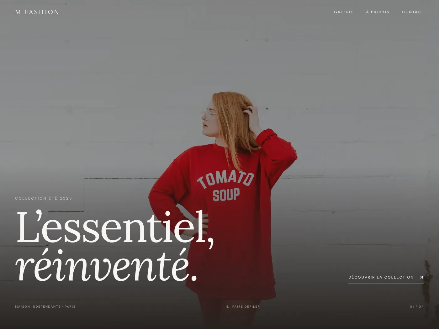M FASHION Boutique Site