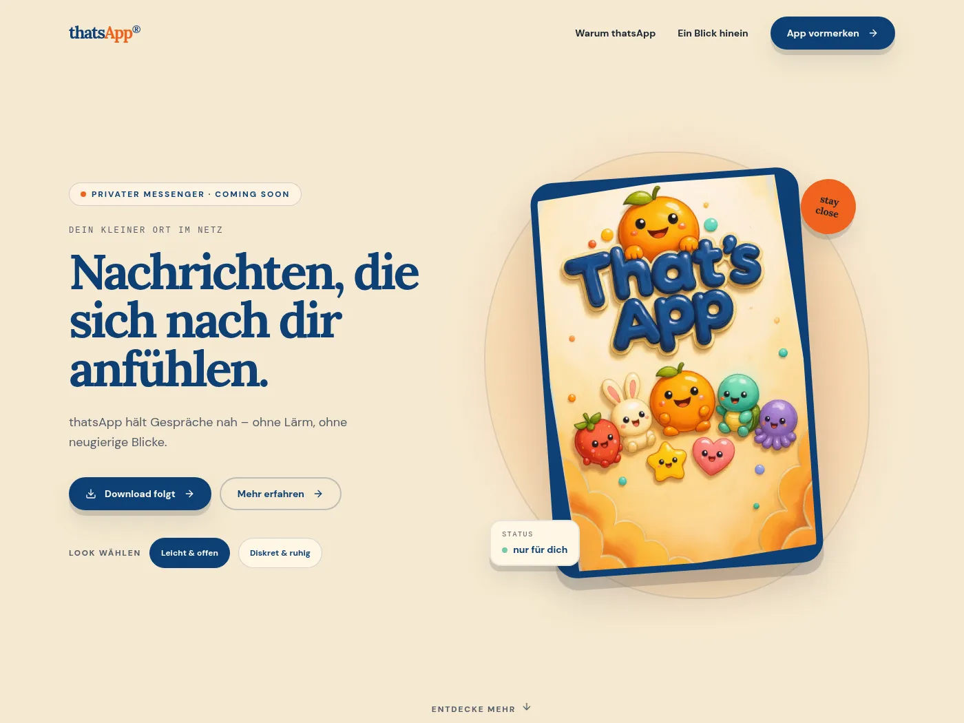 ThatsApp Landing Page
