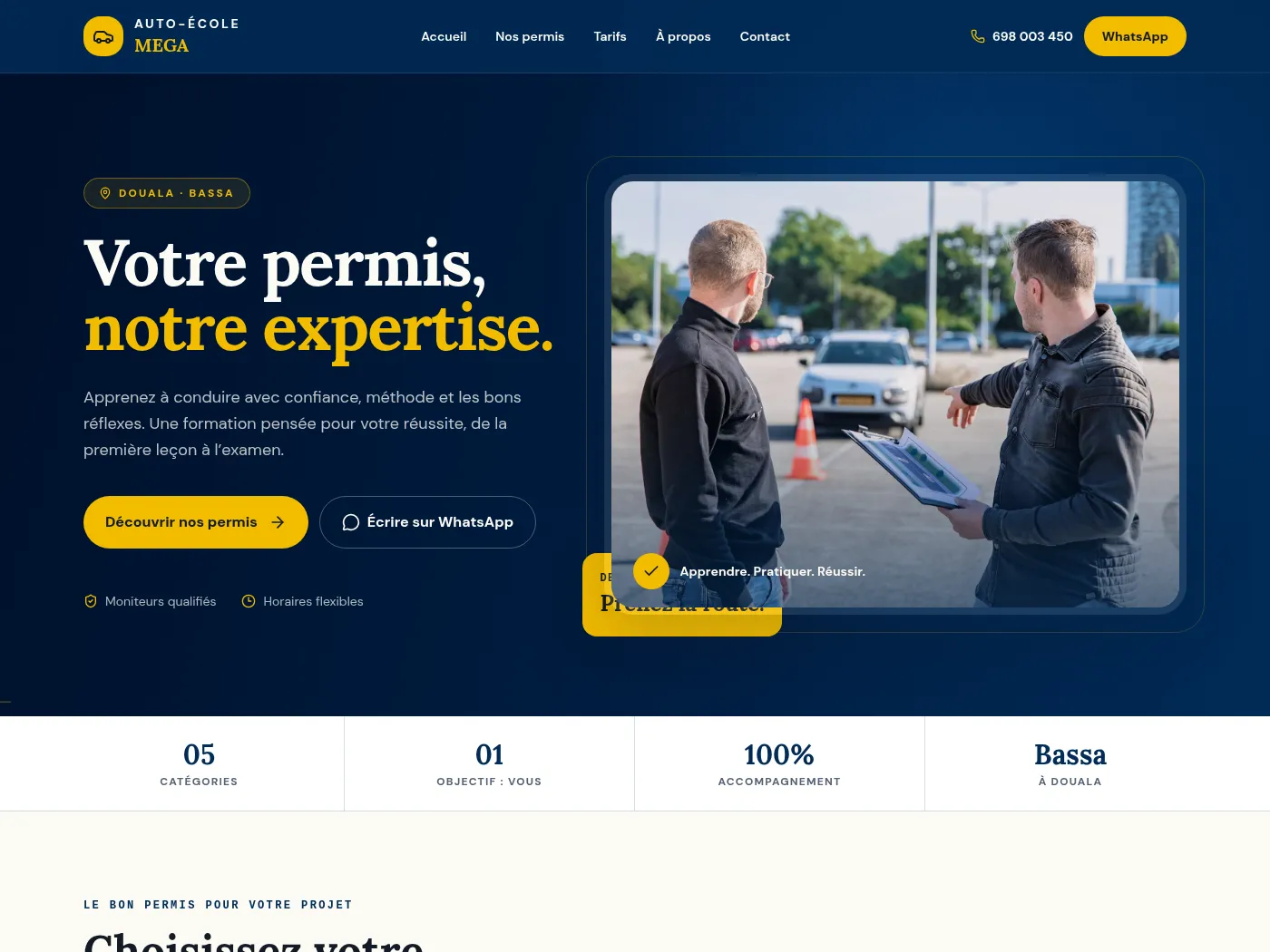MEGA Auto-École Website
