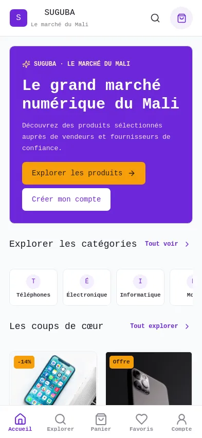 SUGUBA Marketplace Mobile