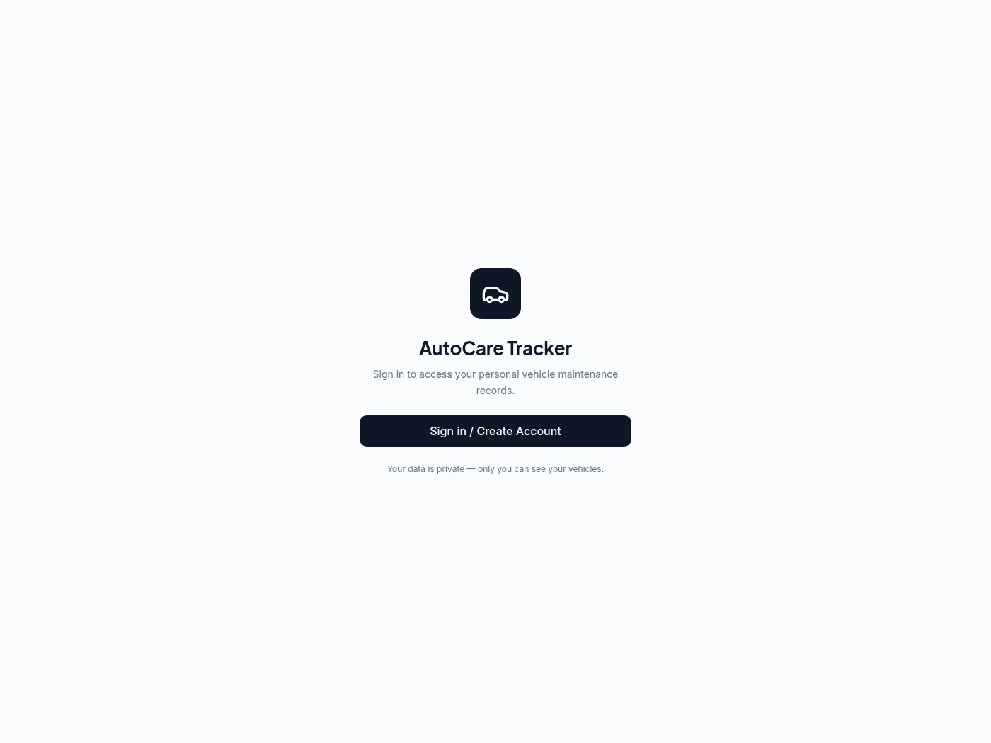 AutoCare Tracker