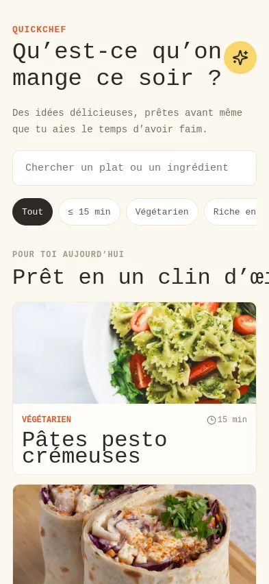 QuickChef Mobile