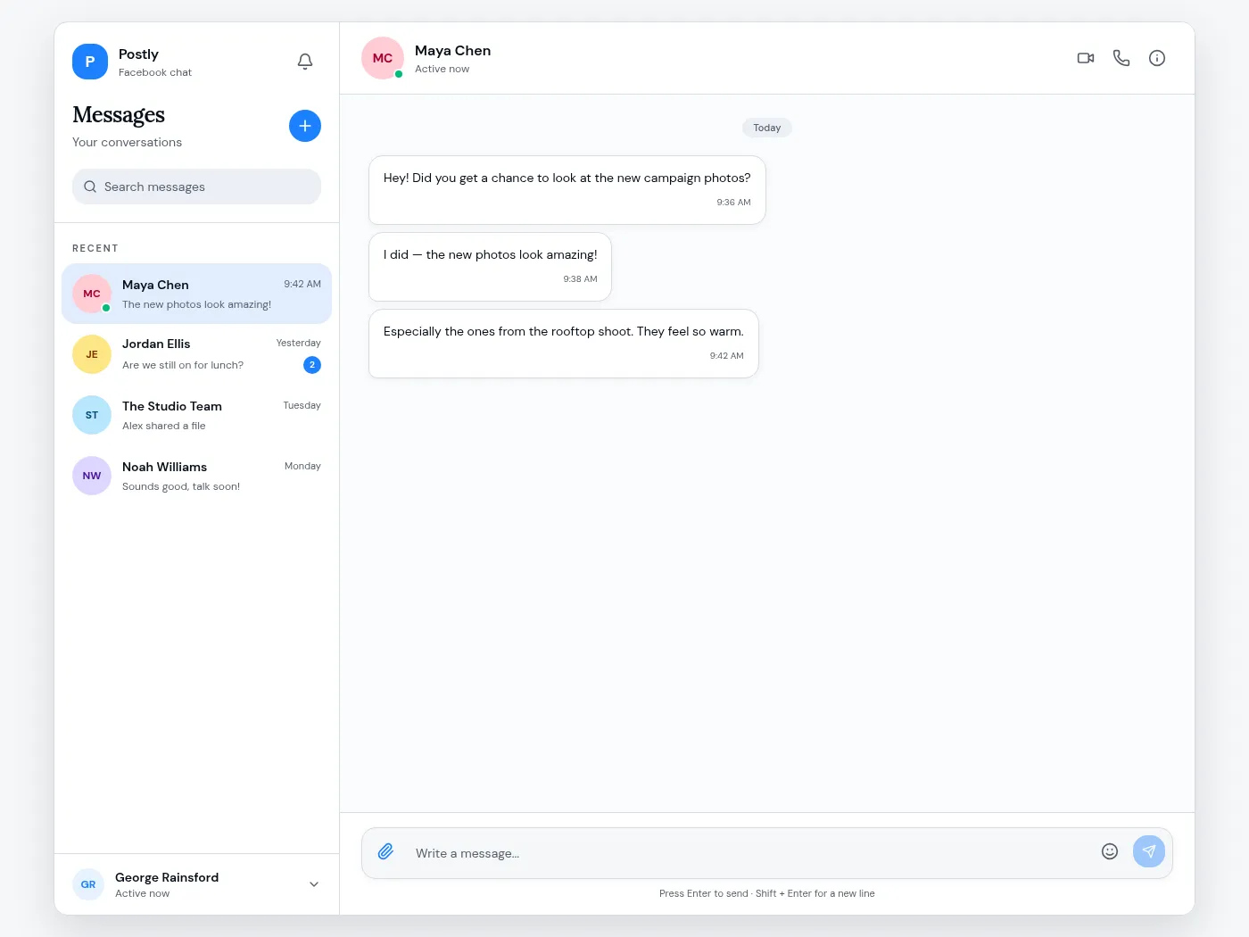 Postly Social Widget