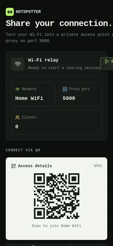 WiFi Proxy Hotspotter