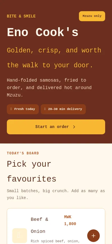 Bite & Smile Orders