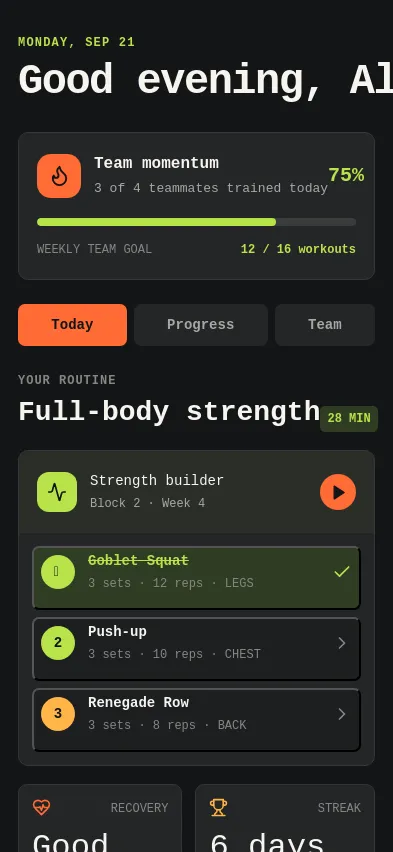 FitTeam Tracker