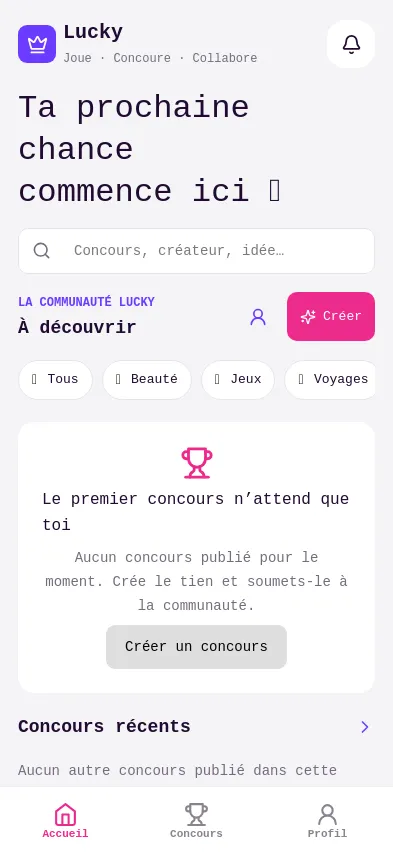 Lucky Community Contests