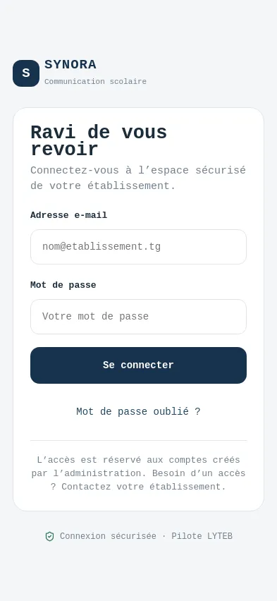 SYNORA School Communication App