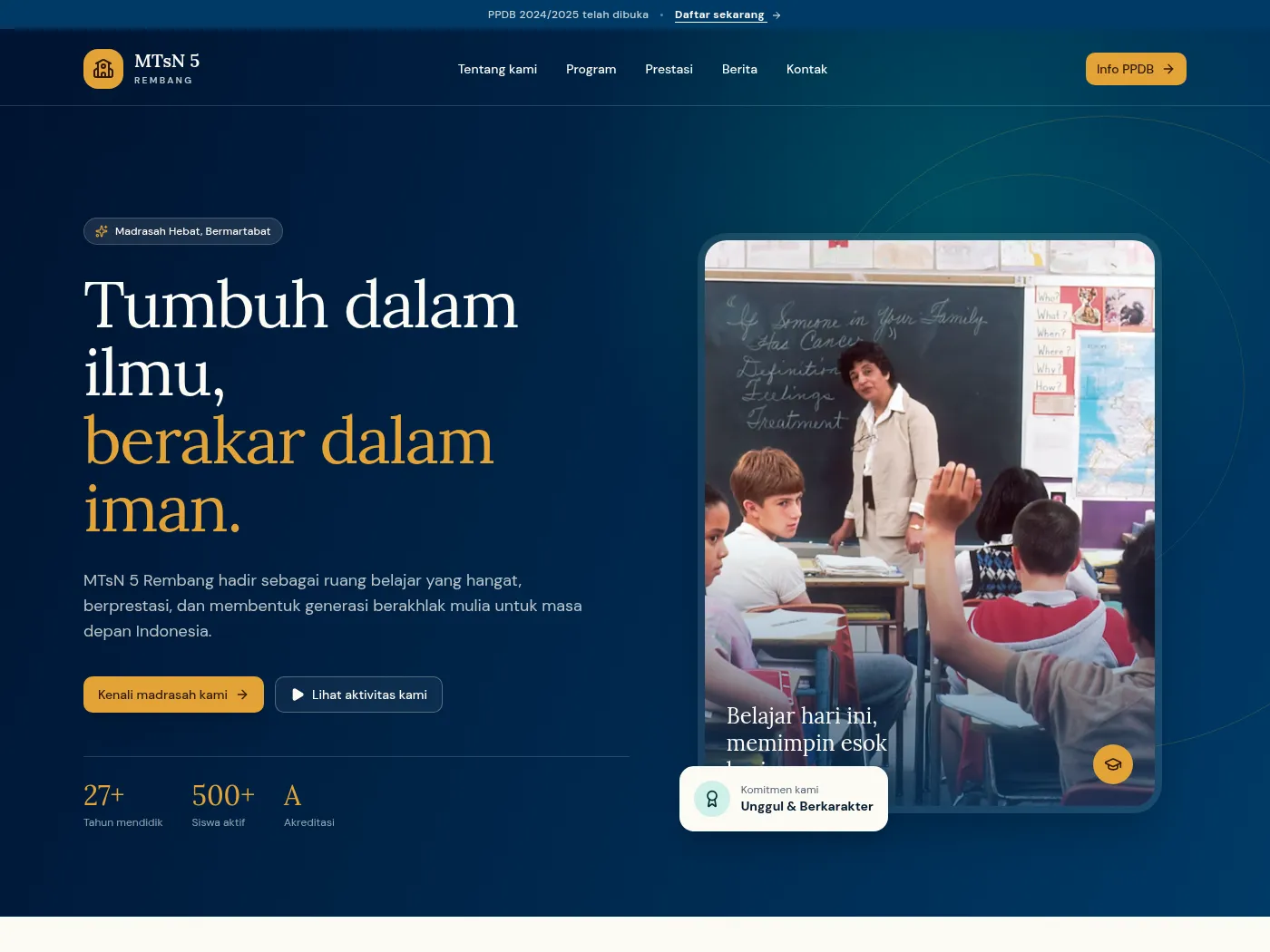 MTsN 5 Rembang Website