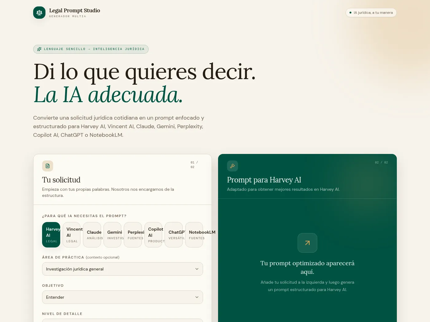 Legal Prompt Studio