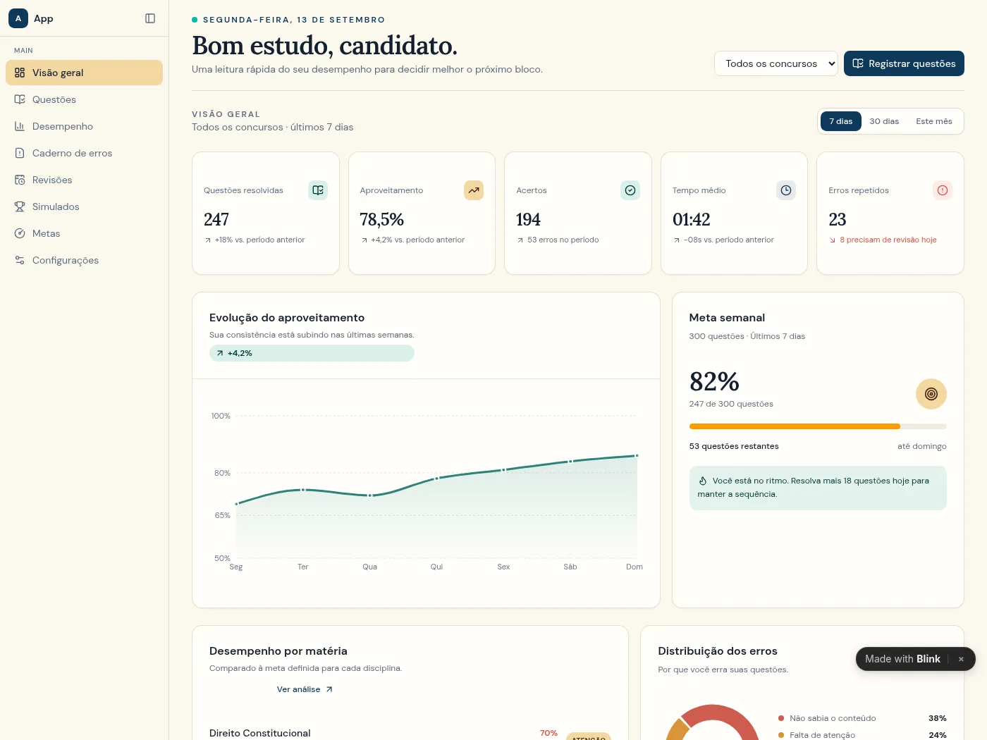 Concurseiro Analytics
