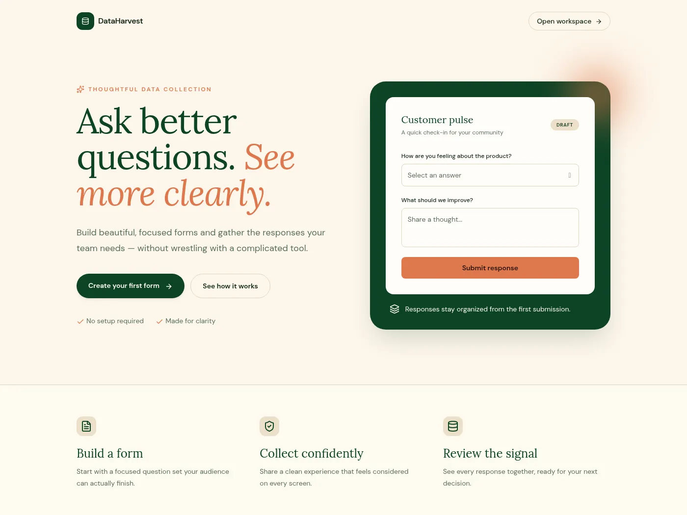 DataHarvest Website