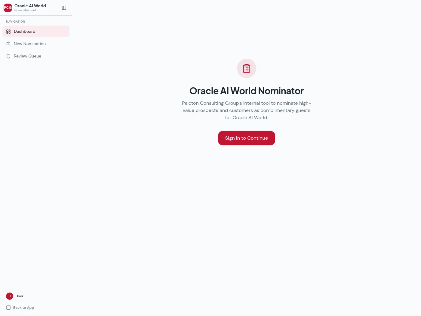 Oracle AI World Nominator