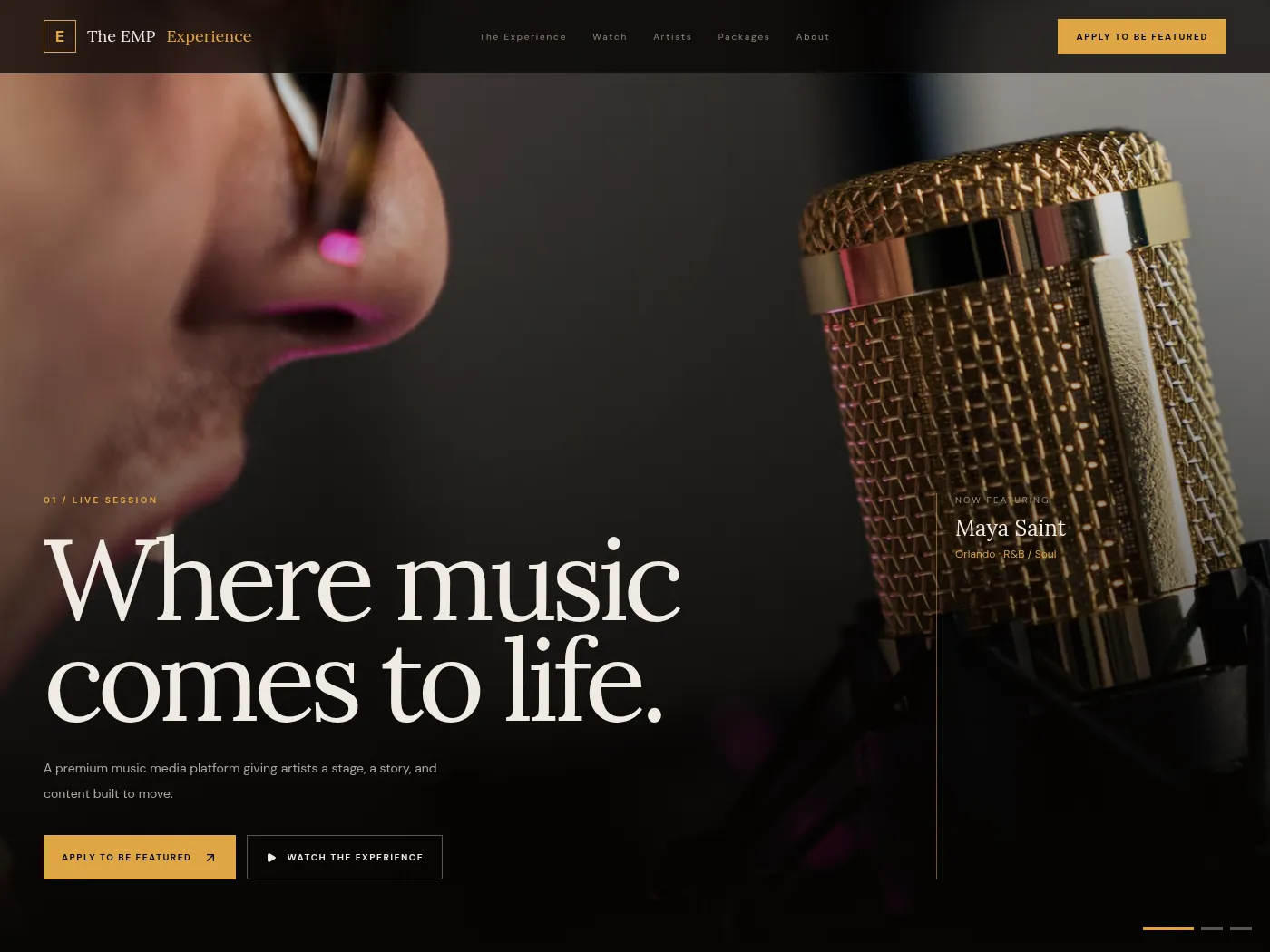 The EMP Experience Website