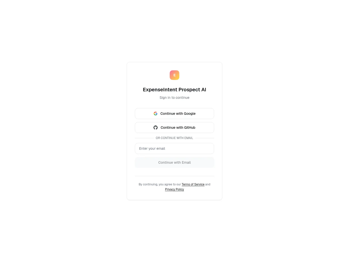 ExpenseIntent Prospect AI