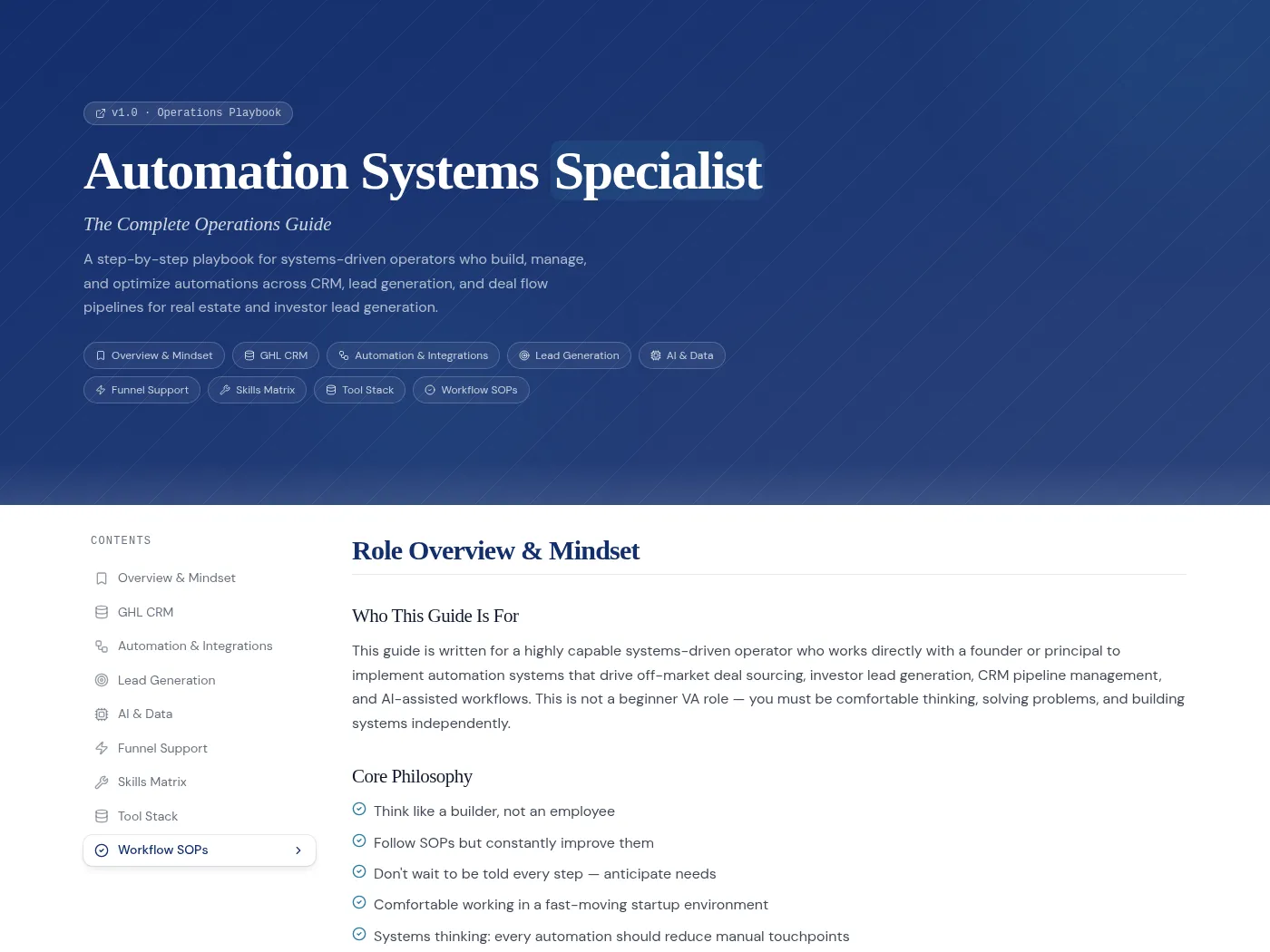 Automation Systems Specialist Guide